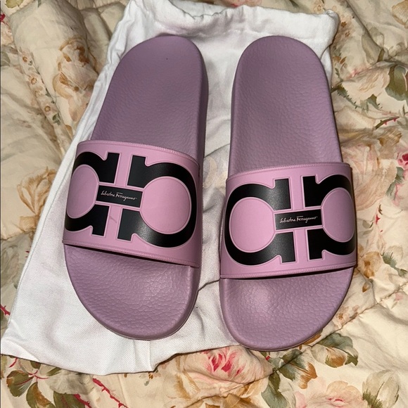 Salvatore Ferragamo | Shoes | Salvatore Ferragamo Lavender Slides With ...